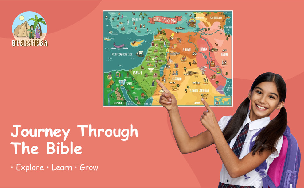 Bible Story Map Wall Chart 2 Sizes