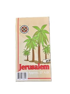 Fold Out Pamphlet Bible Map of Bible Story Locations and Easter Events ...